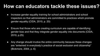Gender in Curriculum | PDF