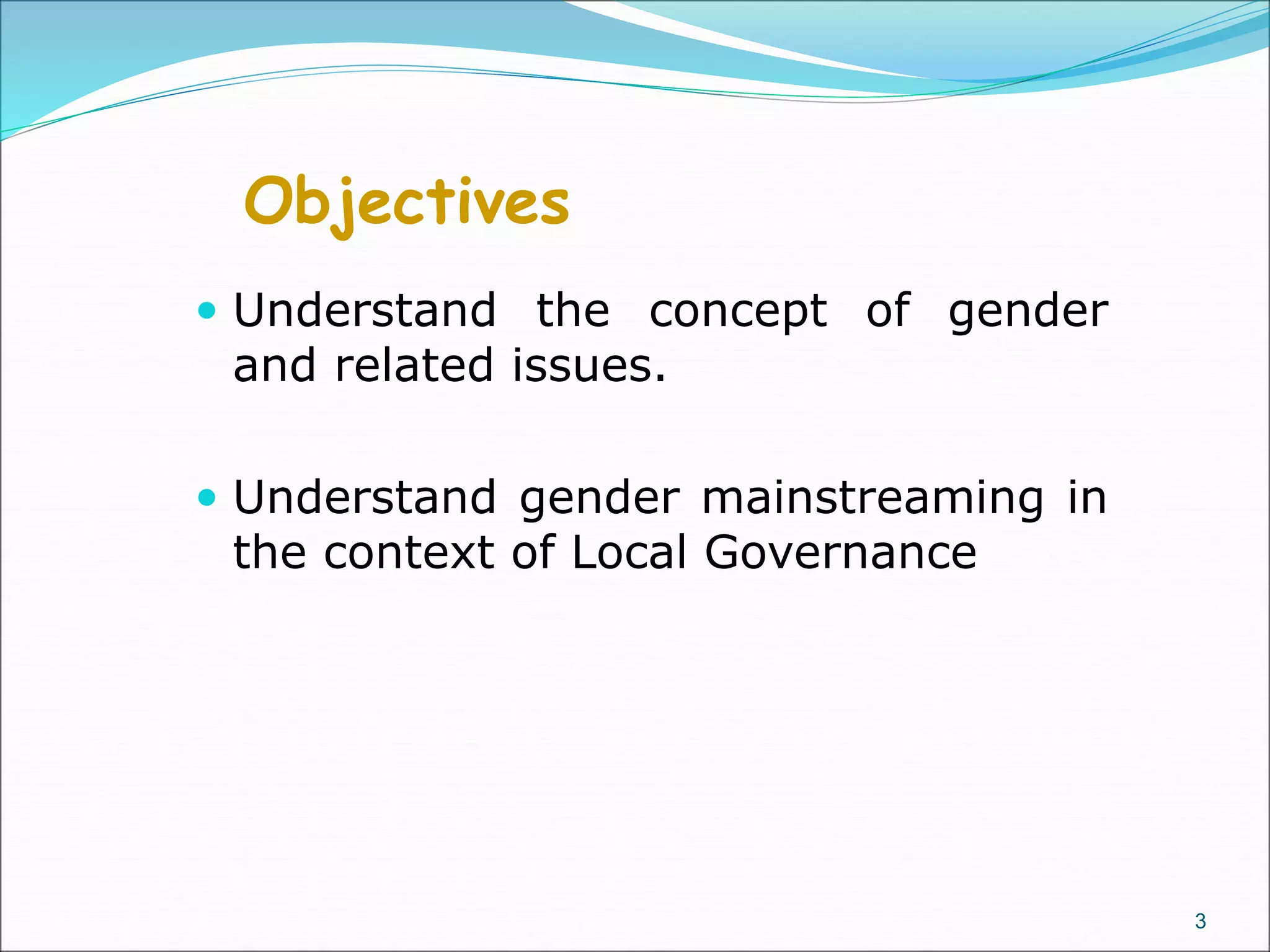 Gender_GenderMainstreaming.ppt | Women\'s Health | Healthy Living