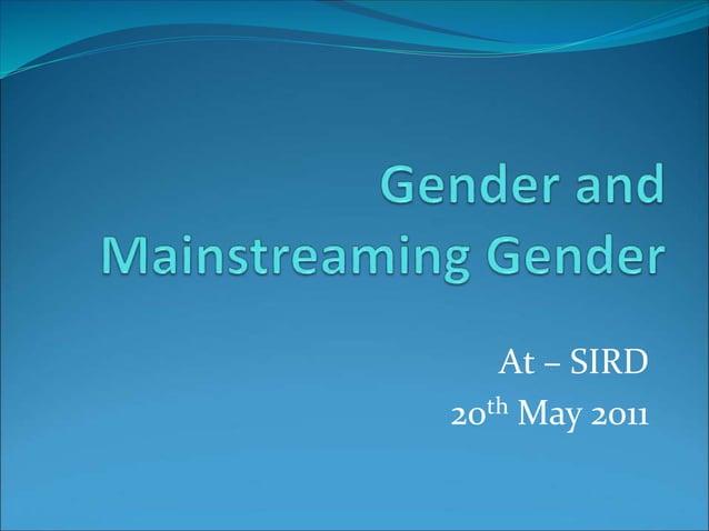 Gender_GenderMainstreaming.ppt