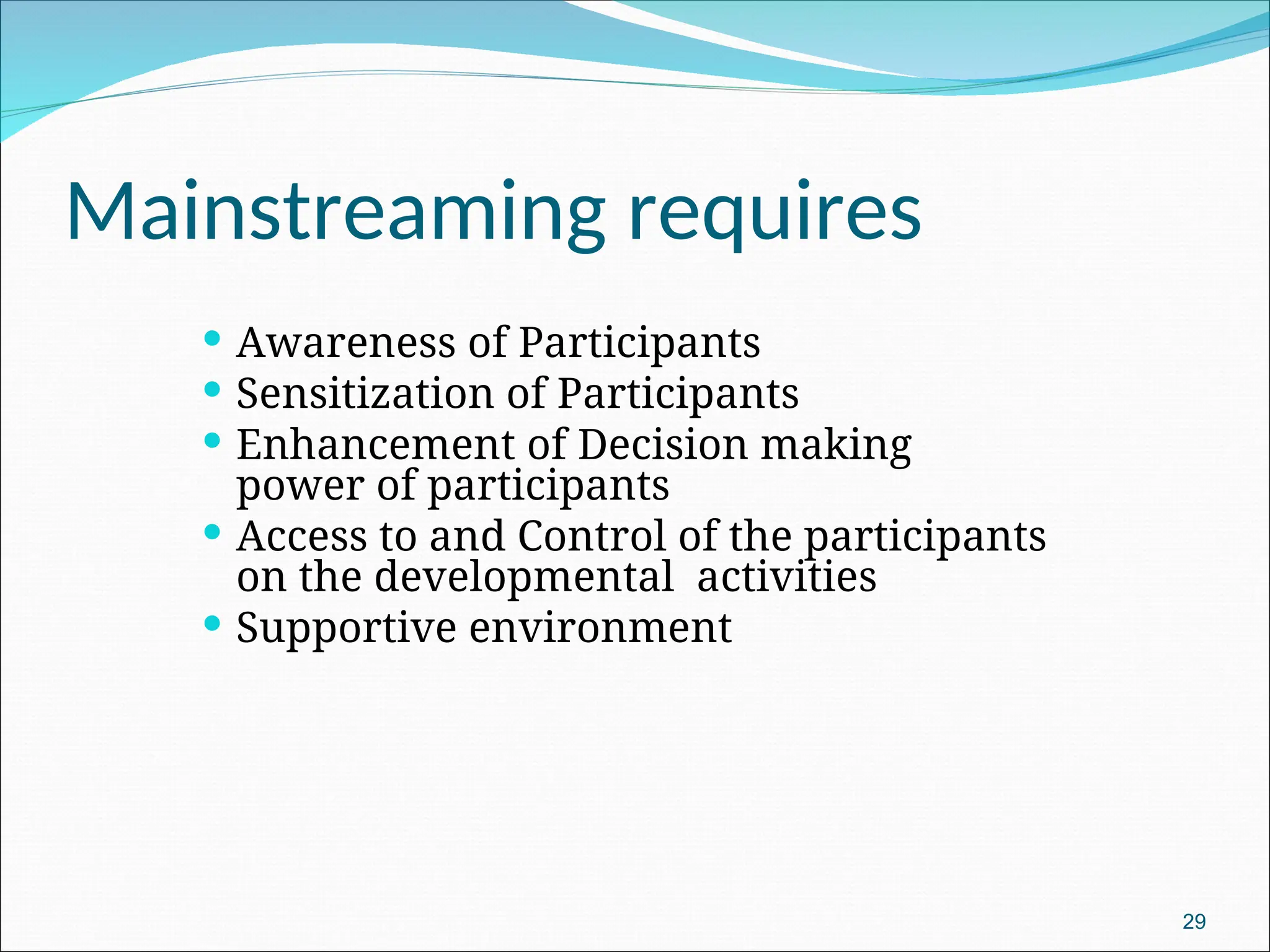 Gender and its impact on mainstreaming empowerment | PPT