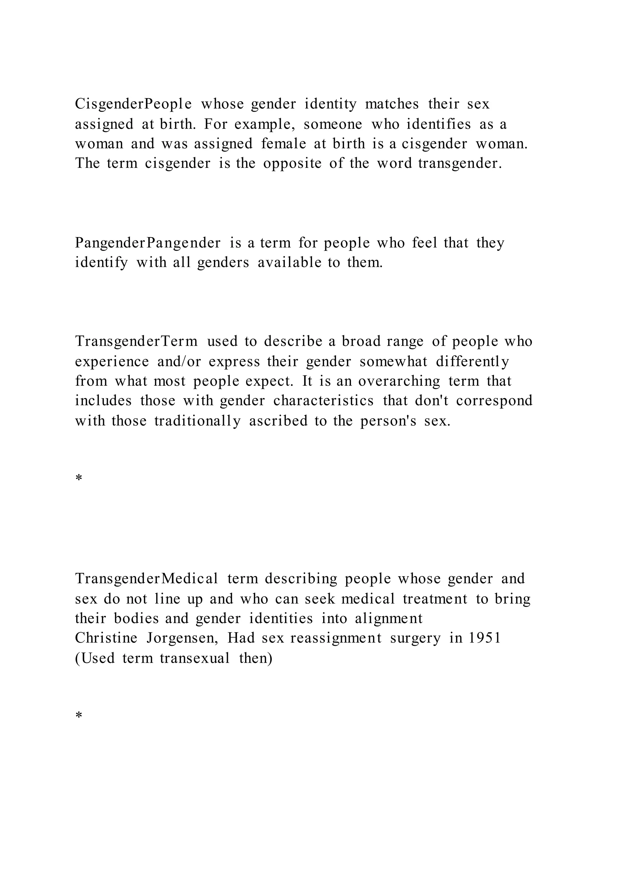 Gendergender Sexbiological Sexfemale Pdf