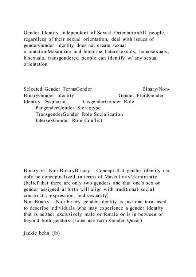 Gendergender Sexbiological Sexfemale Pdf 