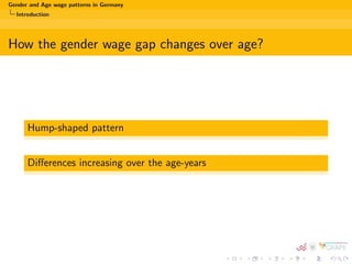 Gender and Age wage patterns in Germany | PPT