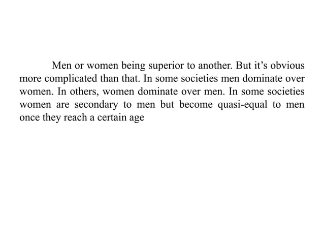 Gender Hierarchy | PPTX