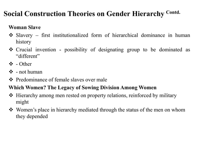 Gender Hierarchy | PPT