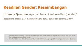 Penjelasan dlam bentuk ppt Gender, Hukum, dan Islam.pptx