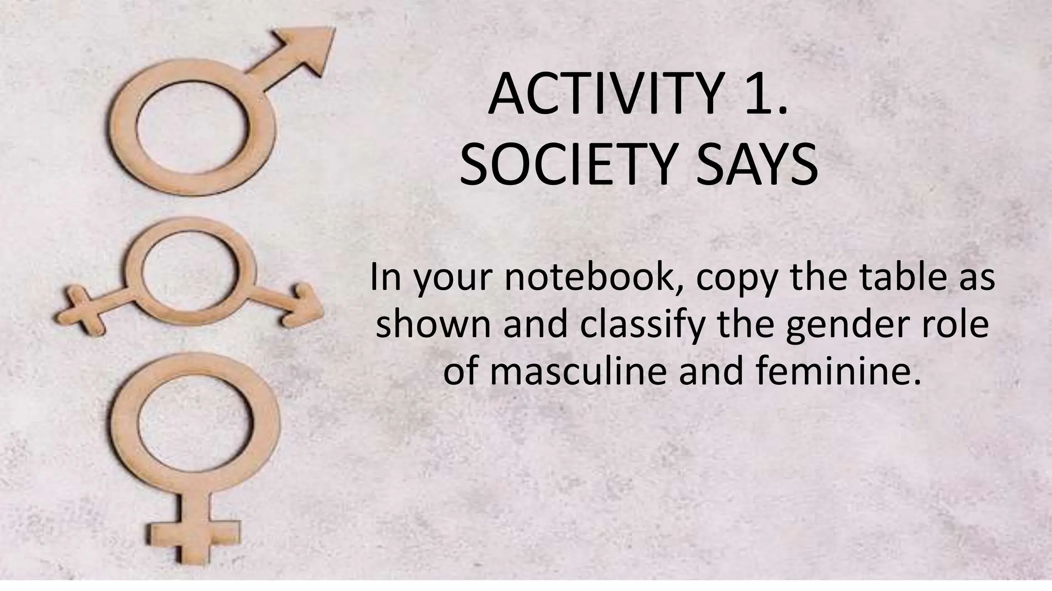 Gender And Human Sexuality Pptx