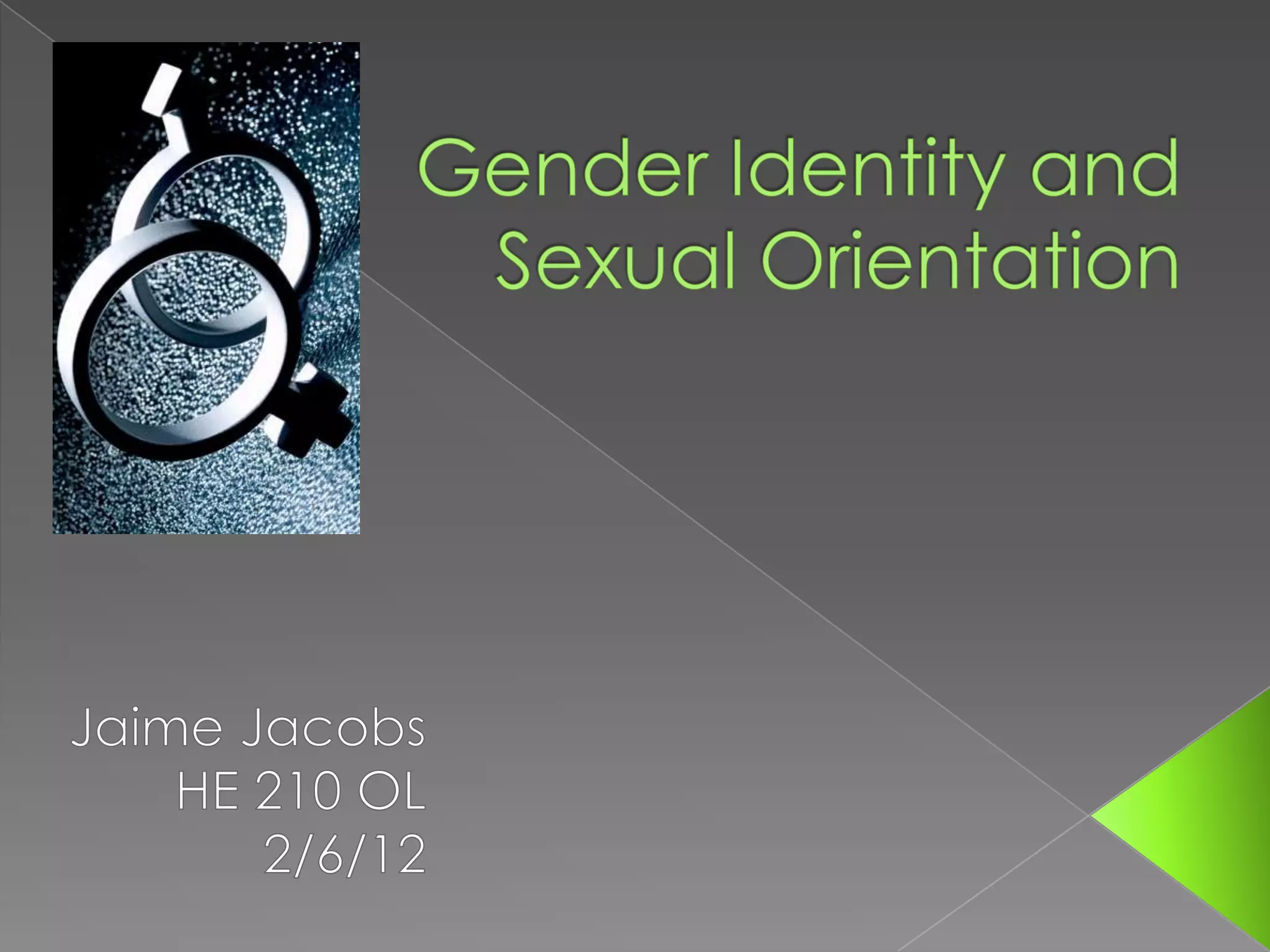 Gender identity and sexual orientation | PPTX