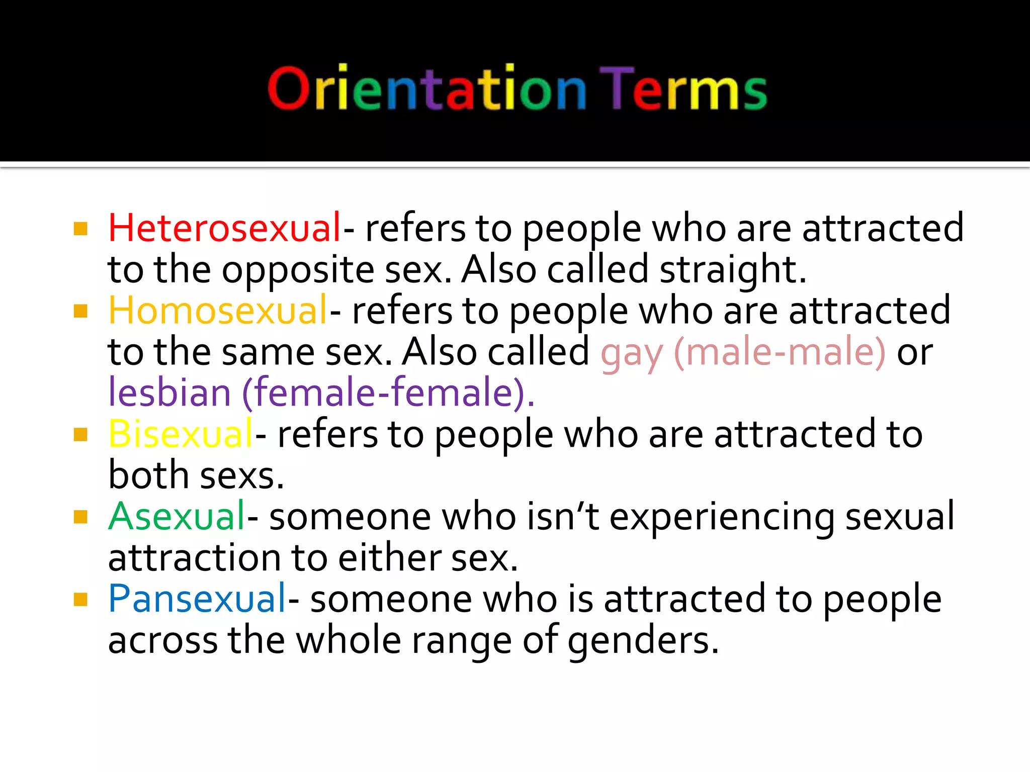 Gender identity and sexual orientation pp | PPT