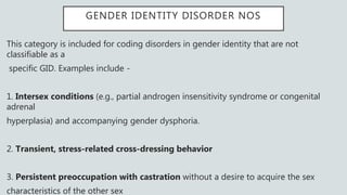 Gender identity disorder | PPTX