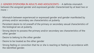 Gender identity disorder | PPTX