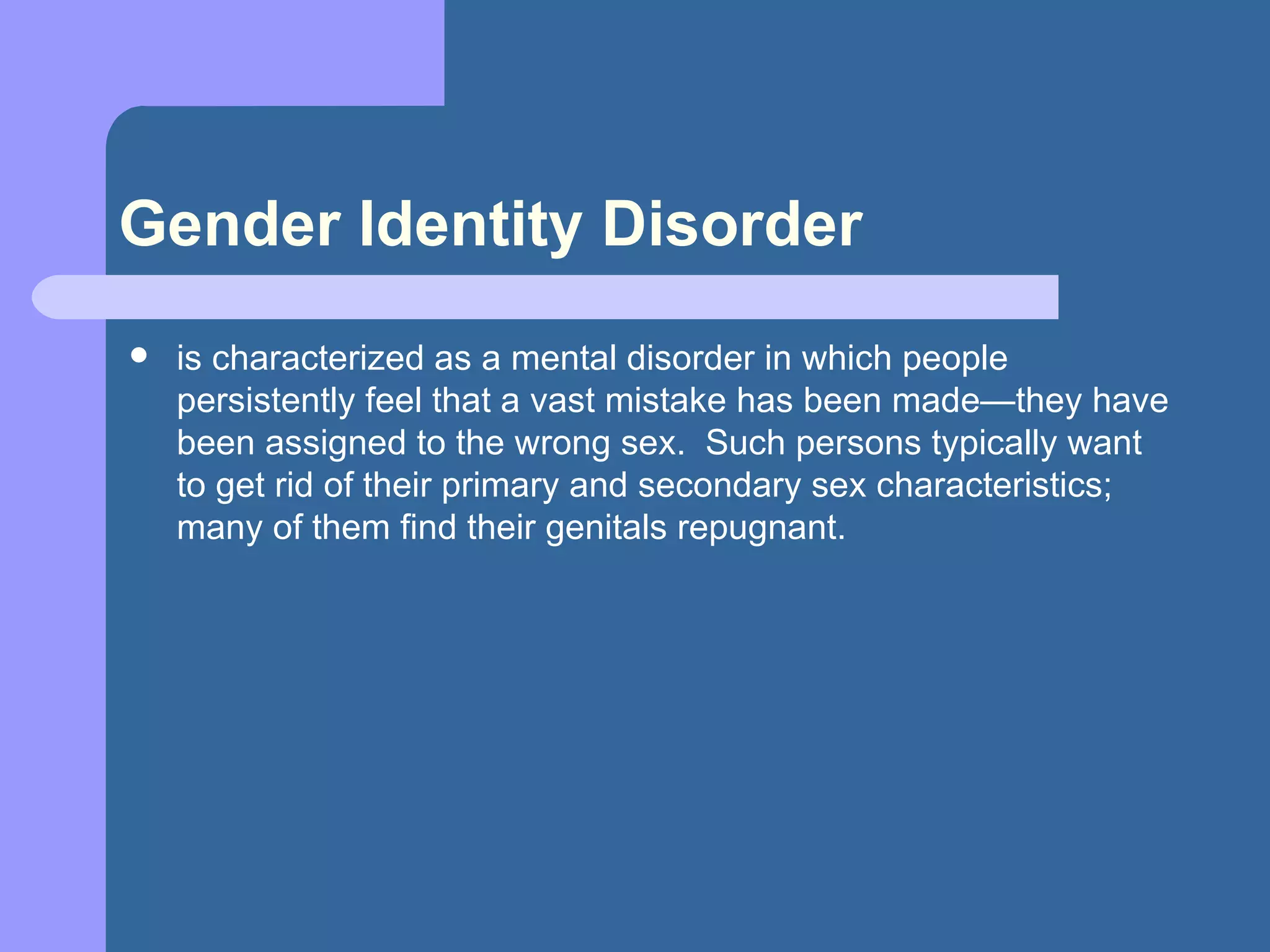 Gender identity disorder pp | PPT