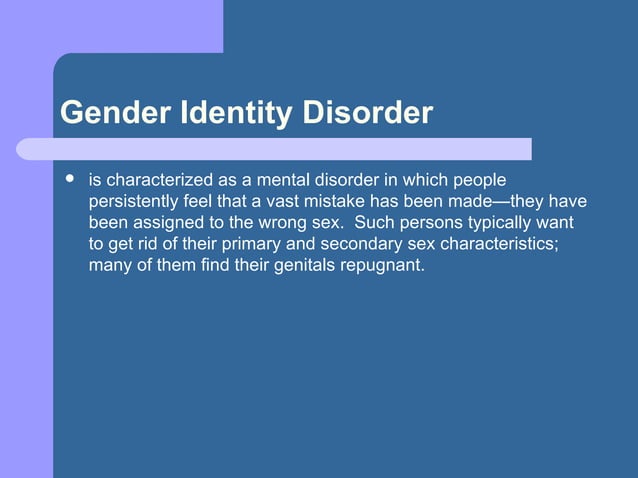 Gender identity disorder pp | PPT