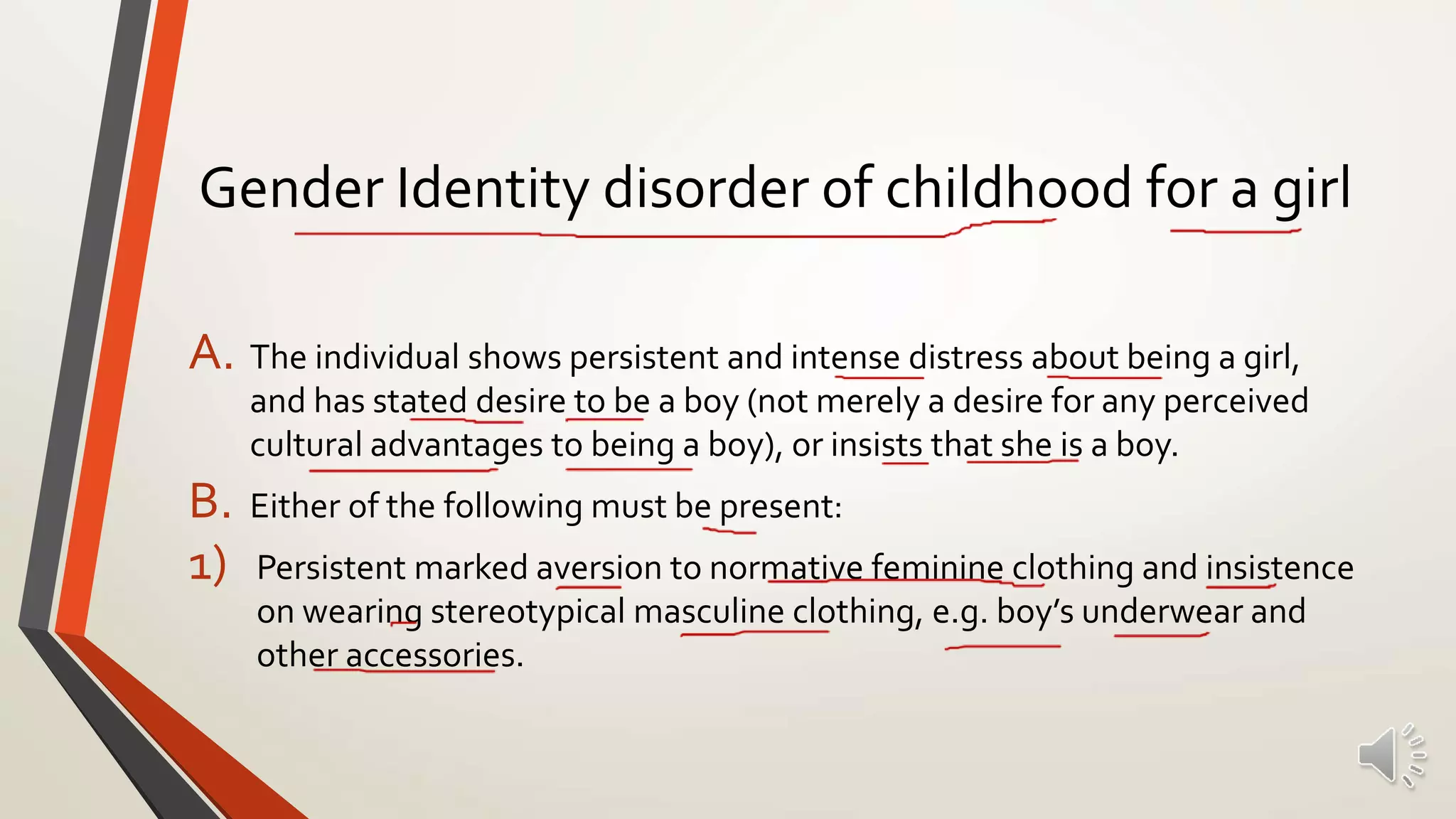 Gender identity disorders | PPTX