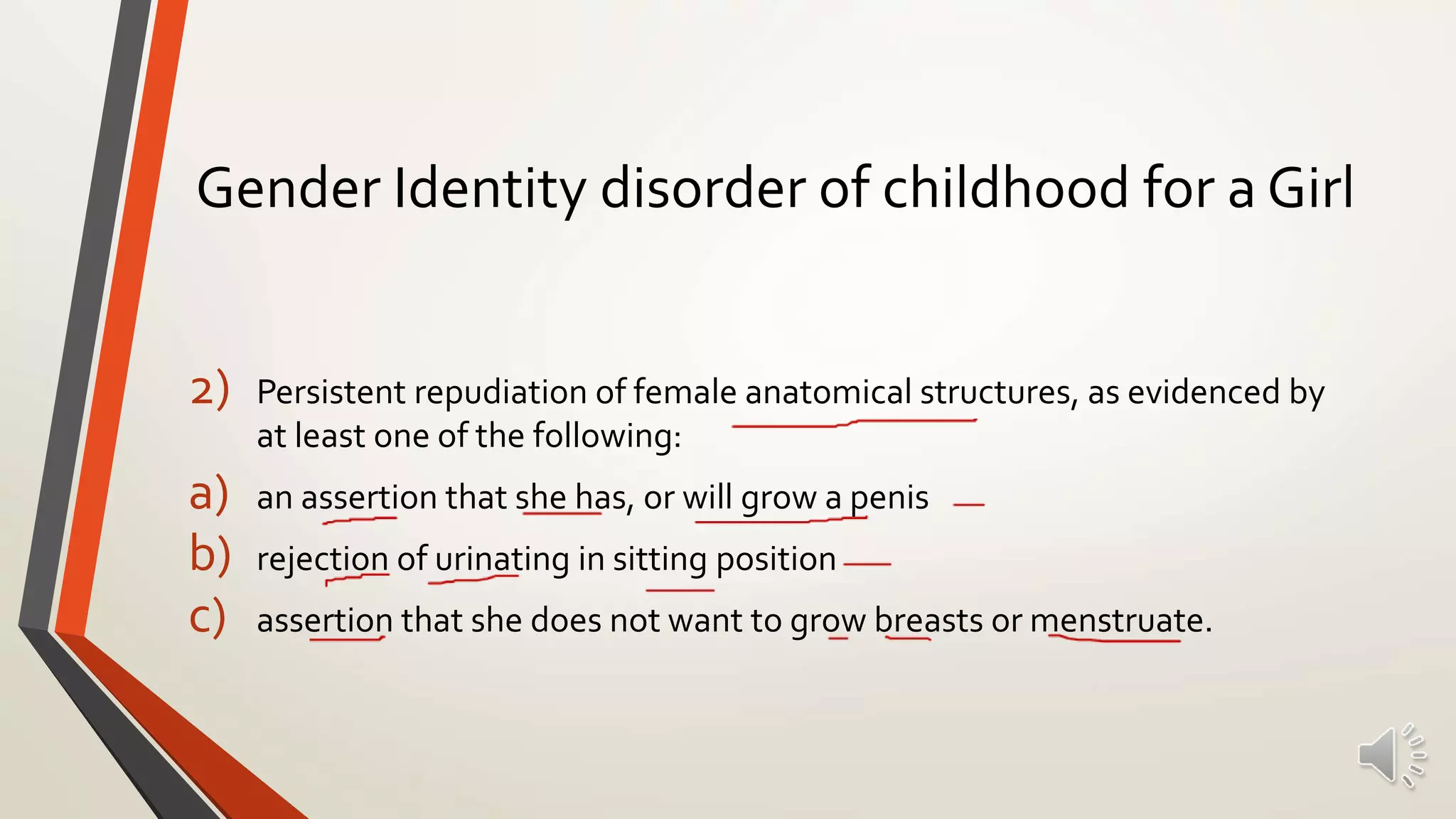 Gender identity disorders | PPTX