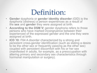 Gender identity disorders 2 | PPT
