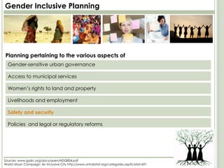 Gender inclusive planning | PPTX