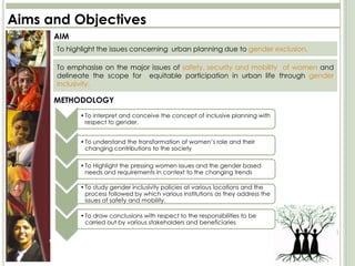 Gender inclusive planning | PPTX