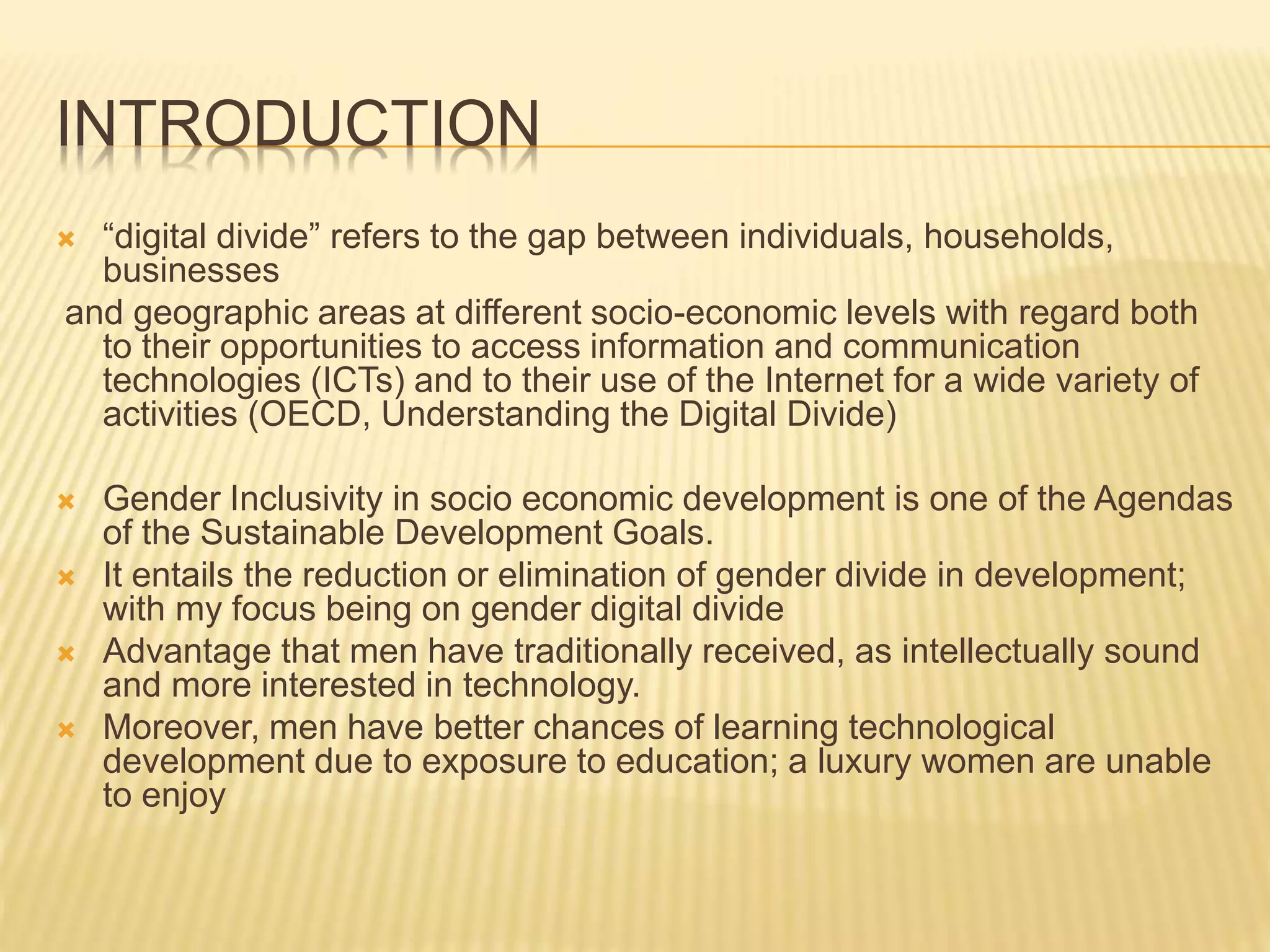 Gender inclusivity in development | PPTX