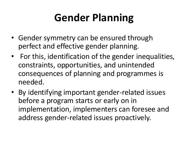 Gender Indicators And Sex Disaggregated Data