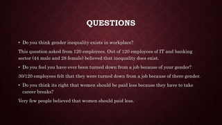 Gender inequality in workplace | PPTX