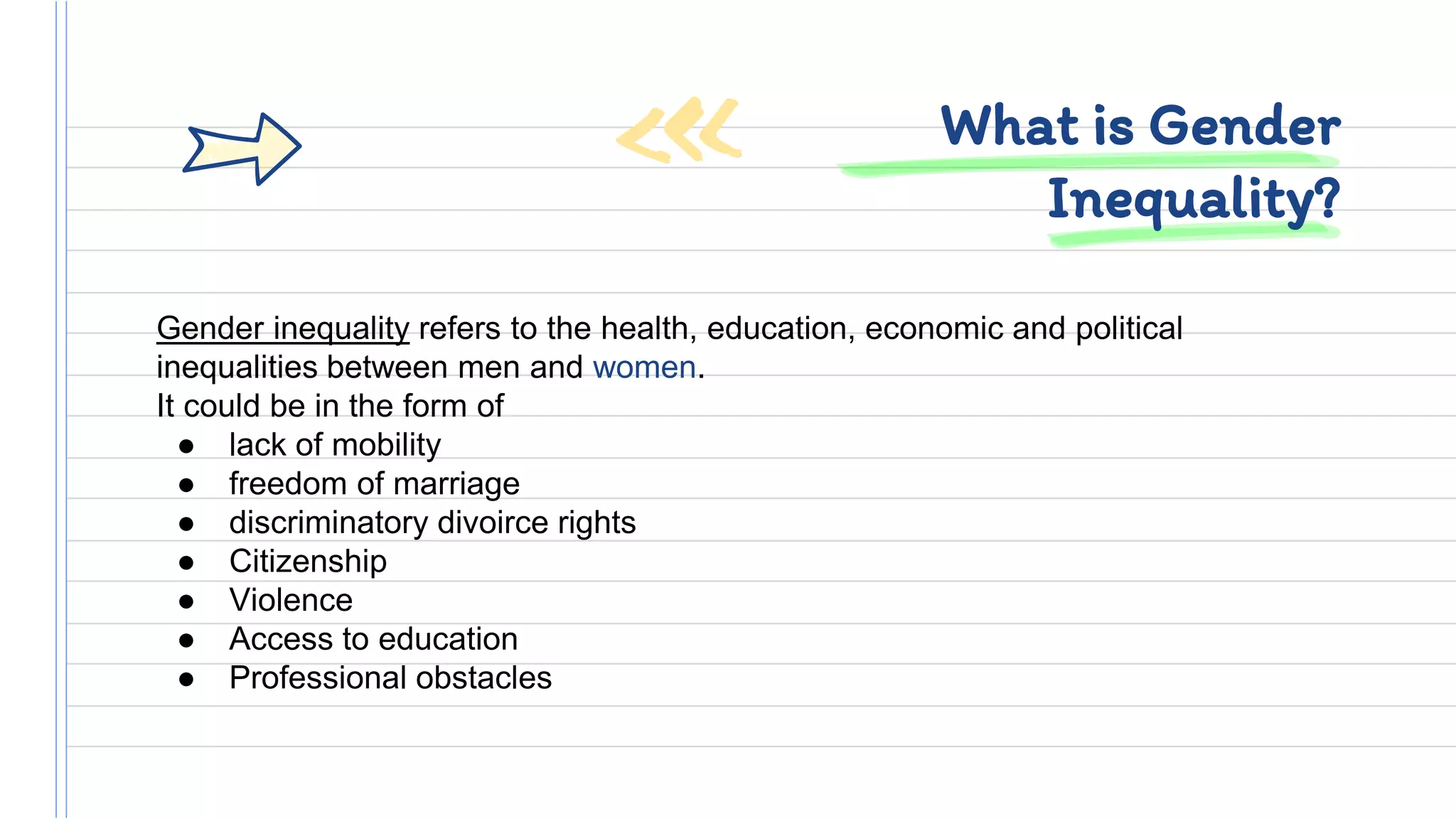 Gender inequality | PPTX