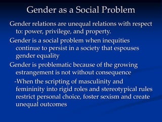 GenderInequality - Student Presentation (1).ppt | Debated Sensitive ...