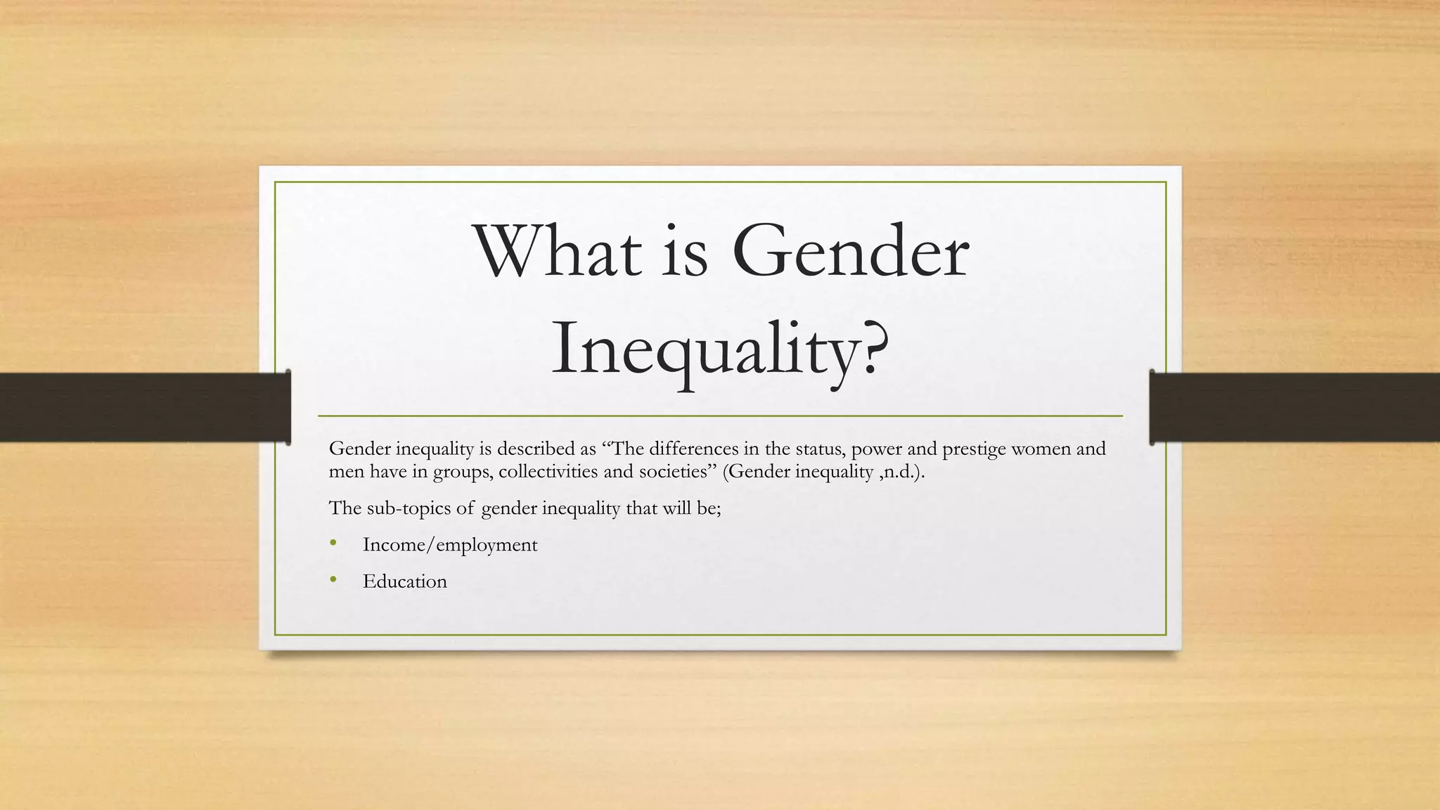 Gender inequality (2) | PPTX