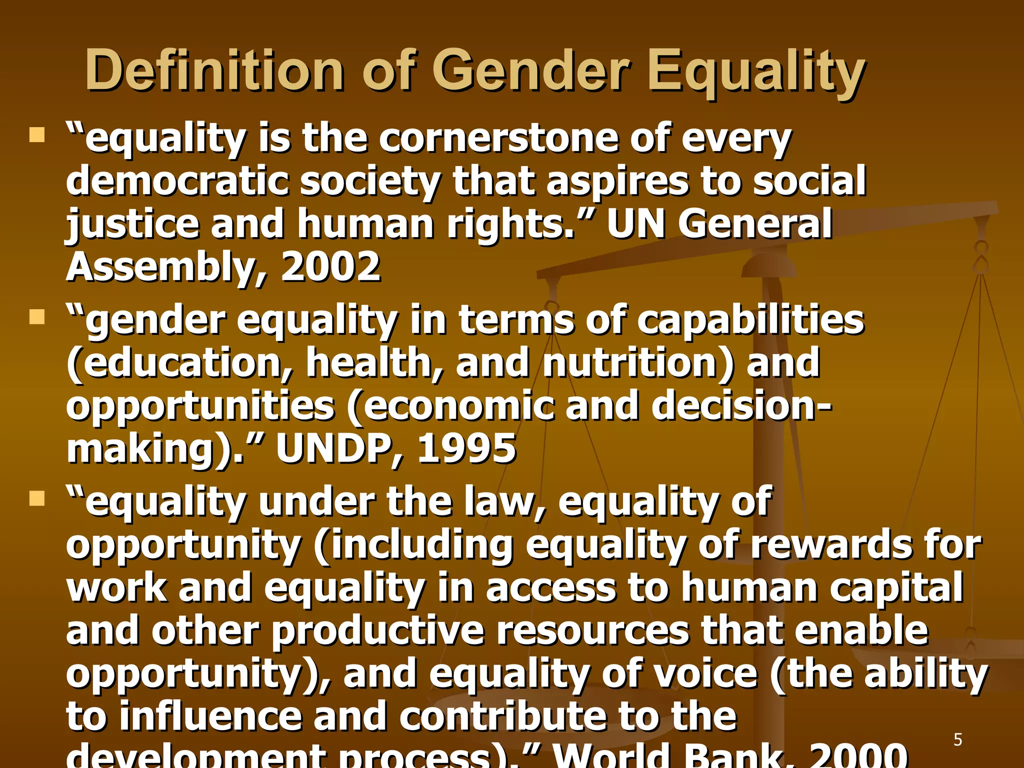 Gender inequality & development | PPT
