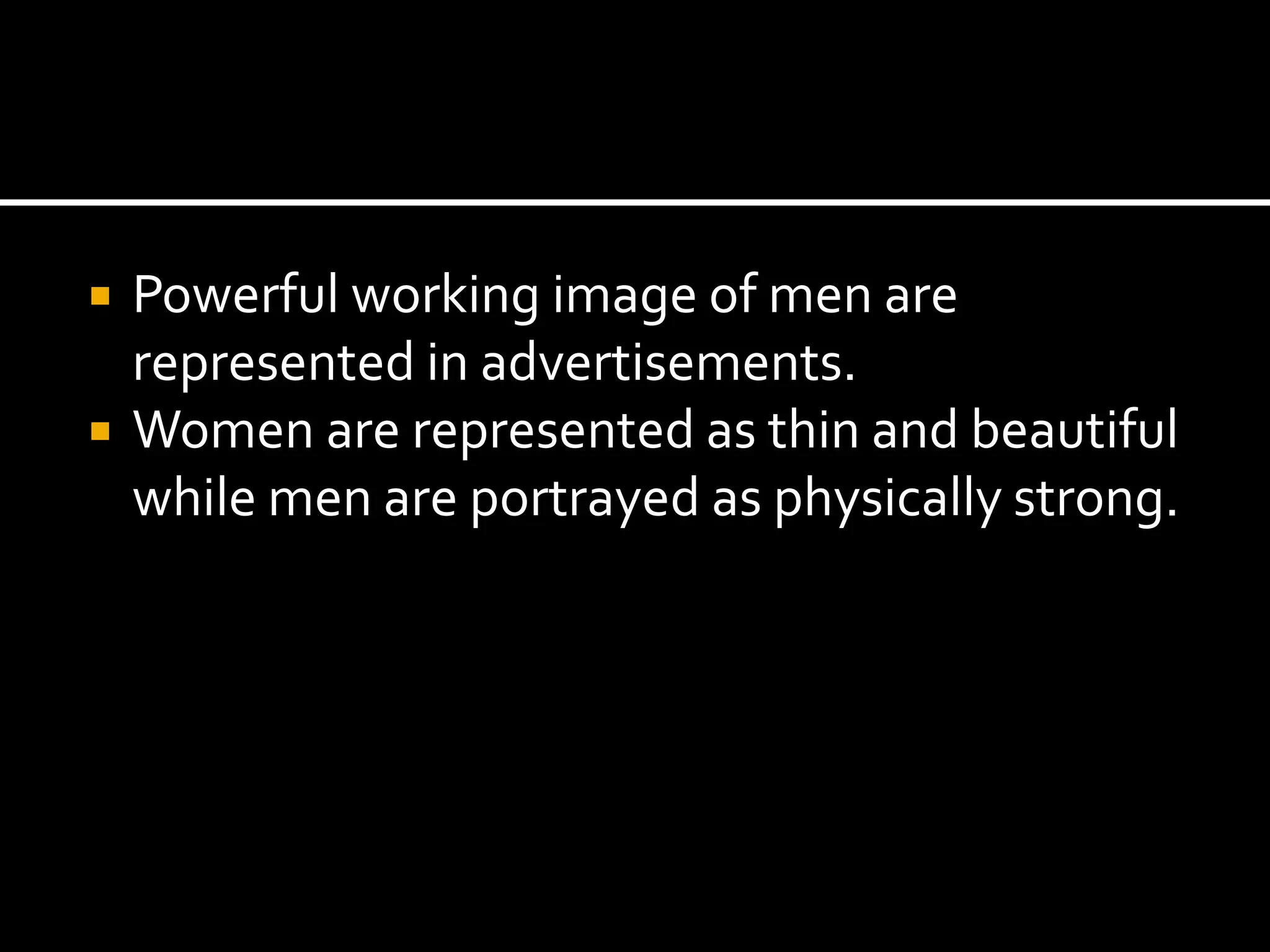 Gender in movies and advertisements | PPTX