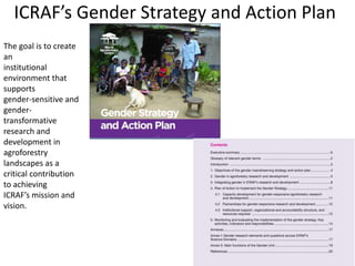 Integrating gender research into agricultural and environmental ...