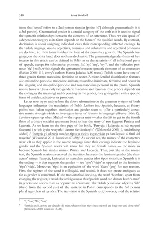 Gender in Translation - as Exemplified by Michał Witkowski's Lubiewo ...