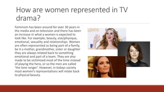 Gender in tv drama | PPTX