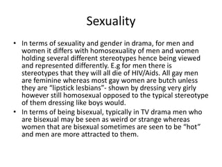 Gender in tv dramas | PPT