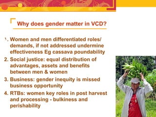 Gender in Value Chains | PPT