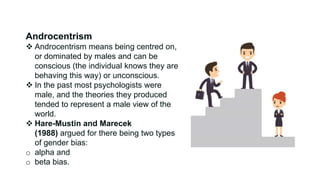 Gender Issues (school and society) | PPTX