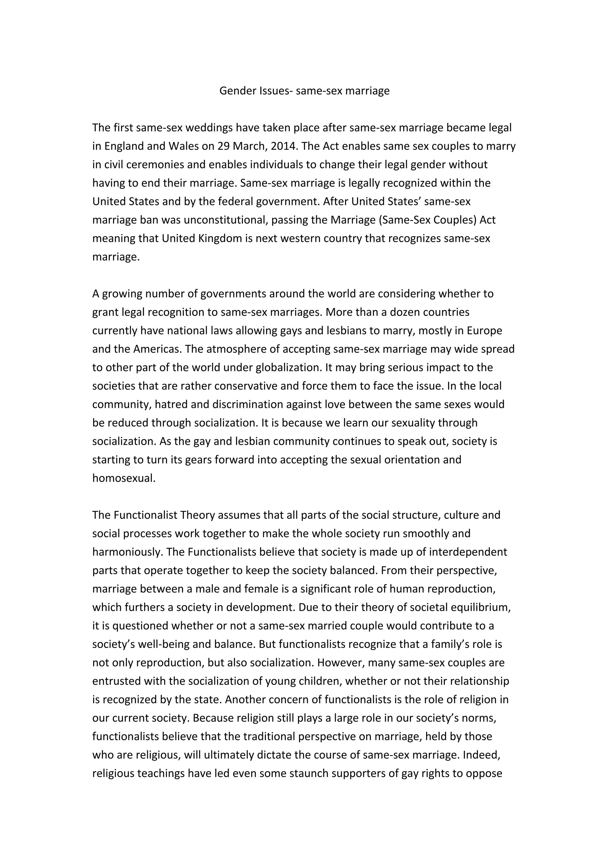 Same-sex marriage | DOC