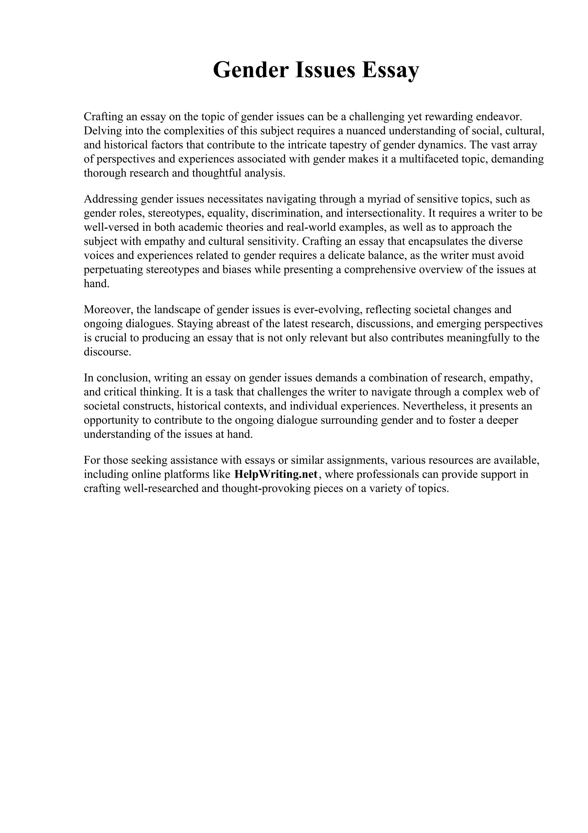 Gender Issues Essay.pdf