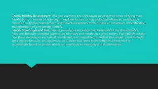 Gender issues in psychology.pptx by sibte hassan | PPTX | Reproductive ...