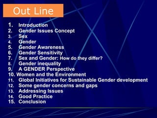 Gender issues&sustainable development(l 5) | PPT