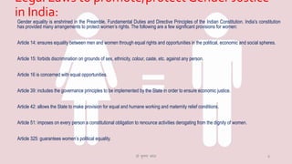 Gender justice | PPTX