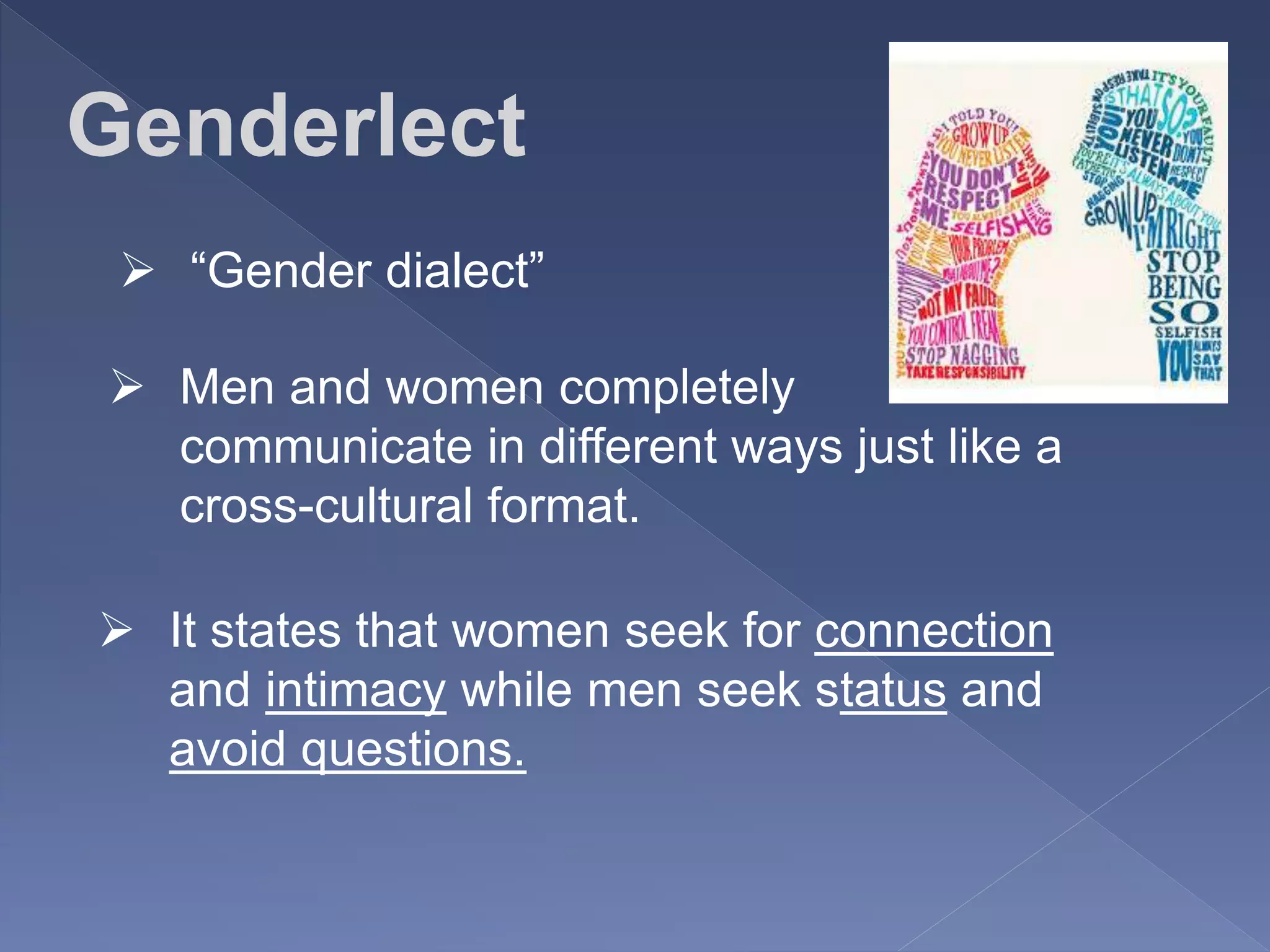 Genderlect styles | PPTX