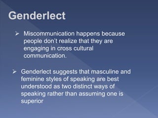 Genderlect styles | PPTX