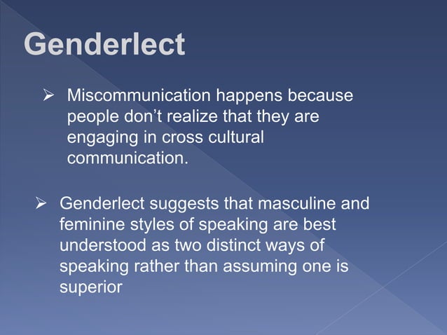 Genderlect styles | PPTX