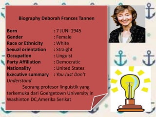 Genderlect Theory | PPTX