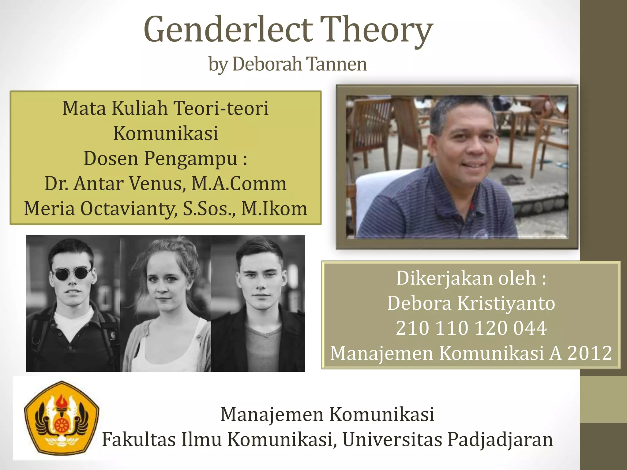 Genderlect Theory | PPTX