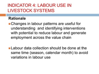 Gender, livestock and livelihood indicators | PPT