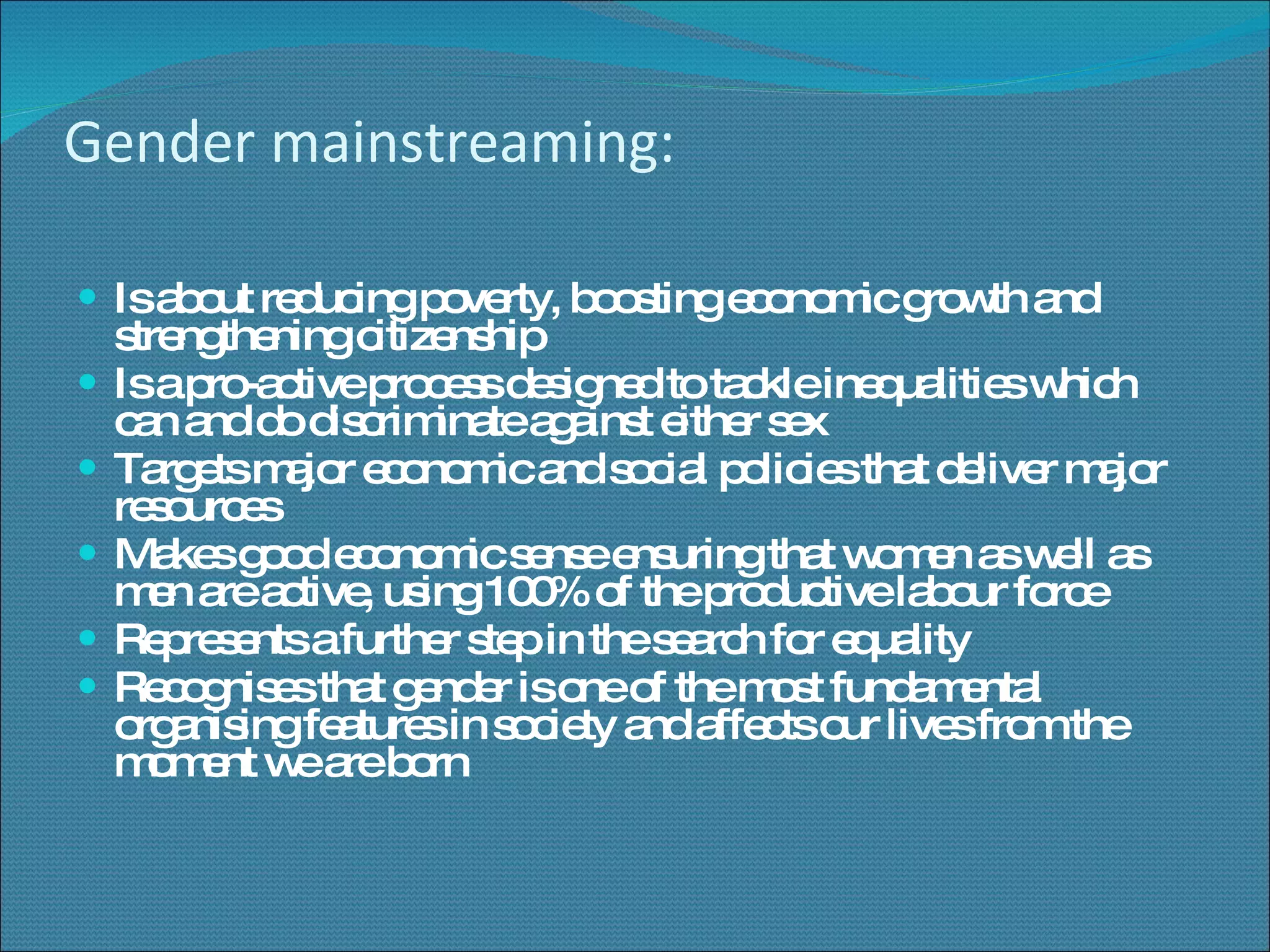 Gender Mainstreaming | PPT