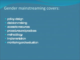 Gender Mainstreaming | PPT