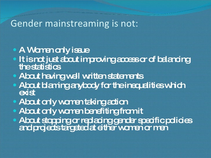 Mainstreaming Meaning